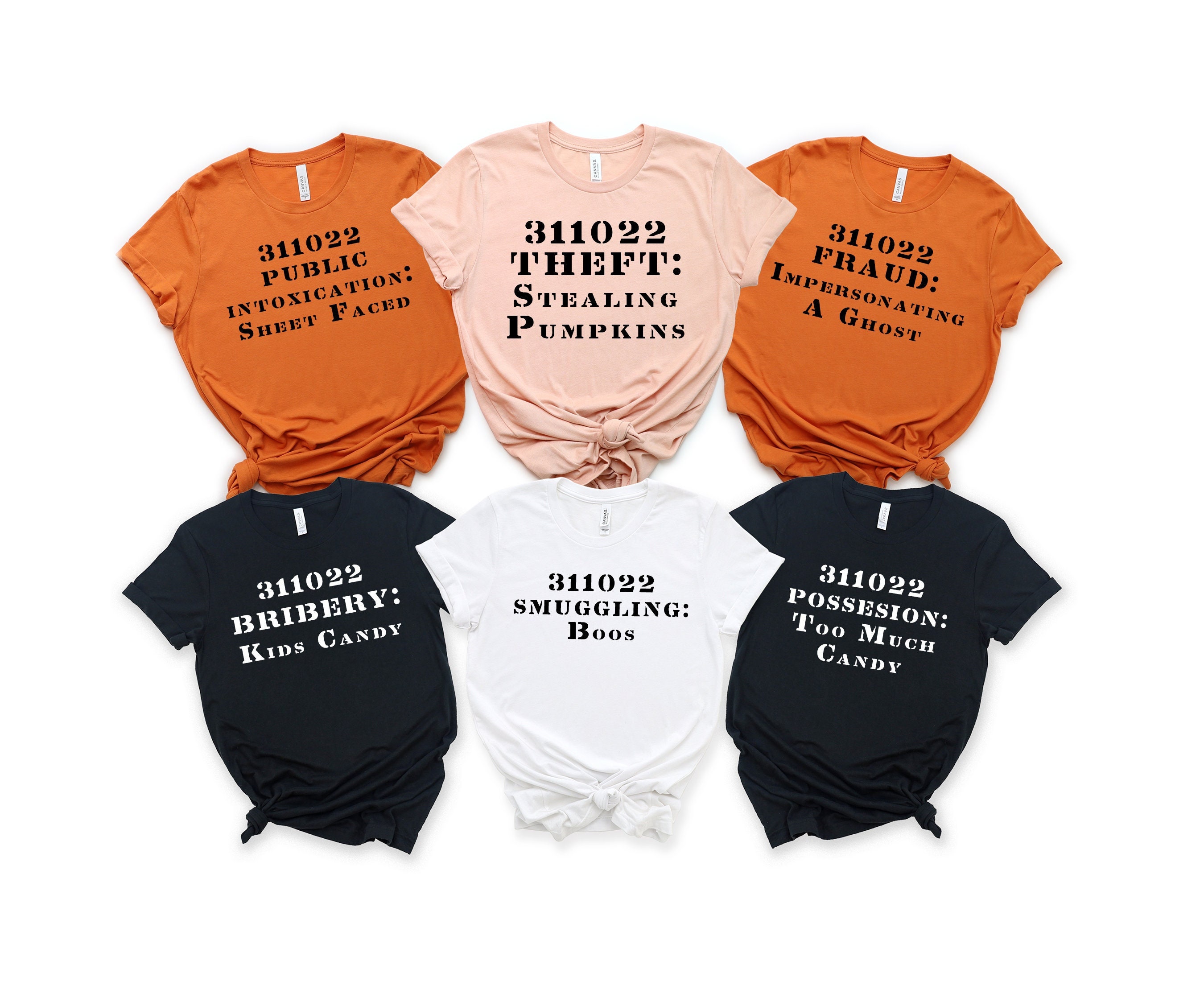 Girl Group Halloween Costume, Matching Halloween Party T-shirts, Prison ...