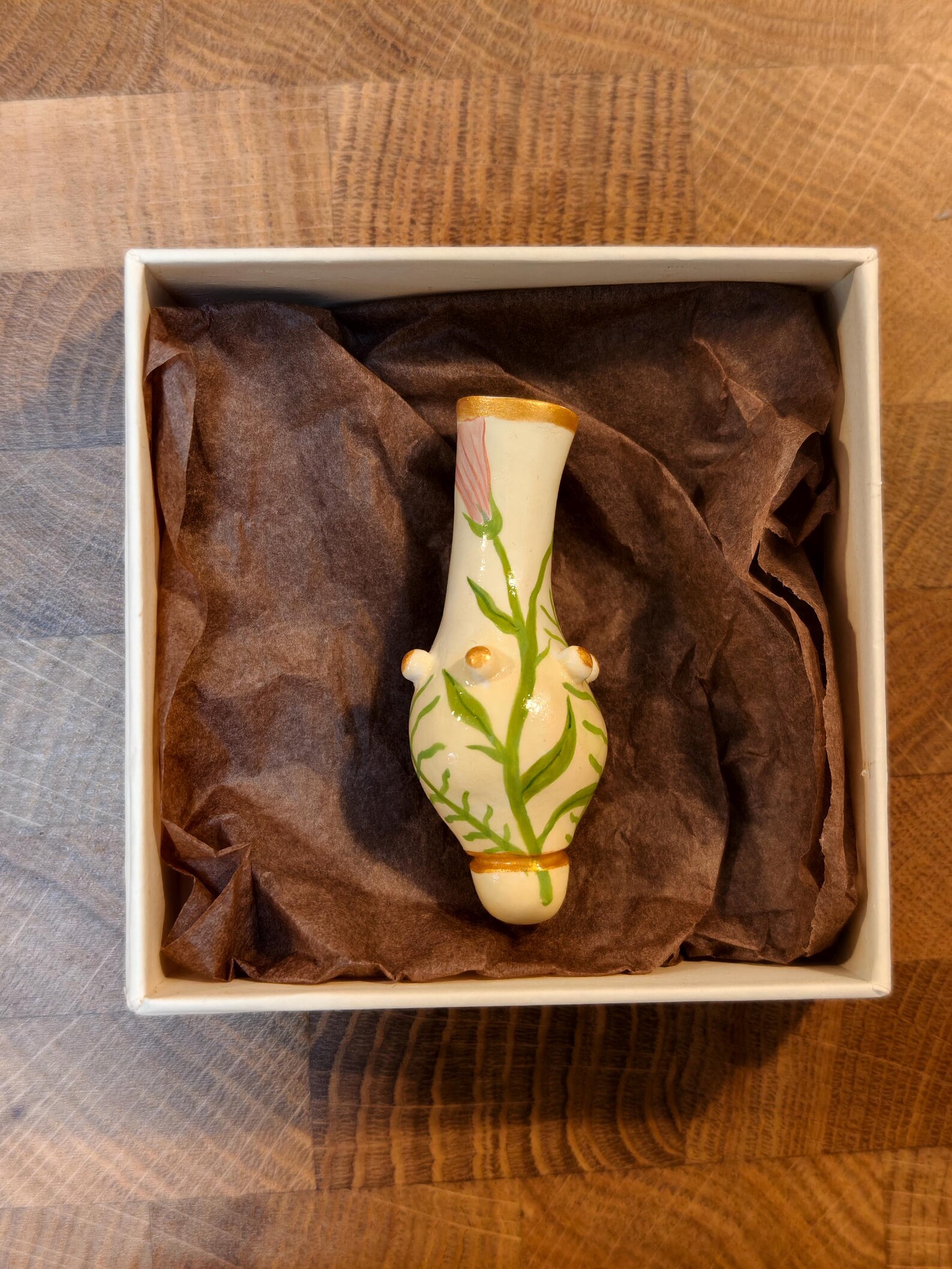 Handmade Mini Clay Vase Pin: Wearable Flower Brooch - Etsy