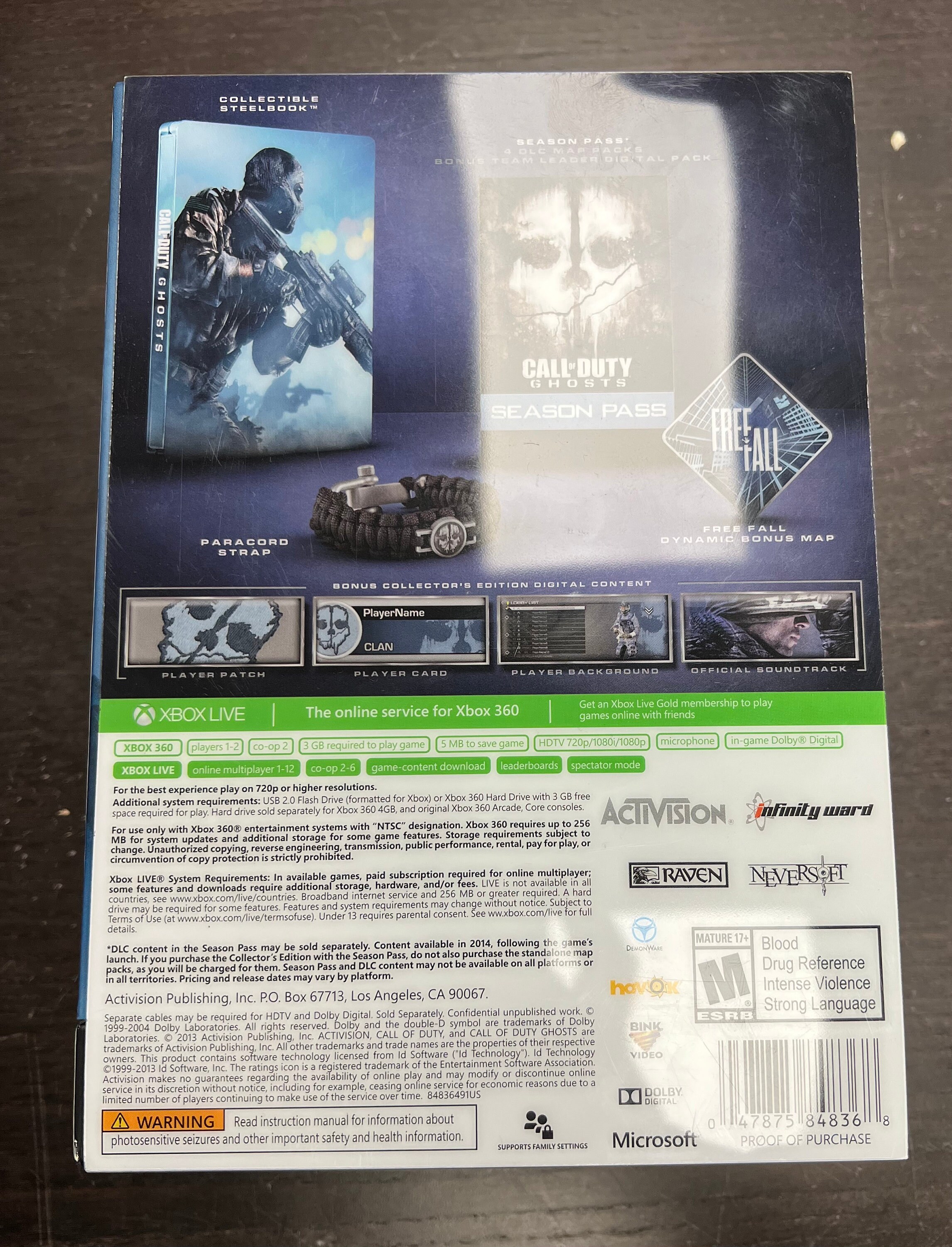 Call Of Duty Ghosts Hardened Edition Art
