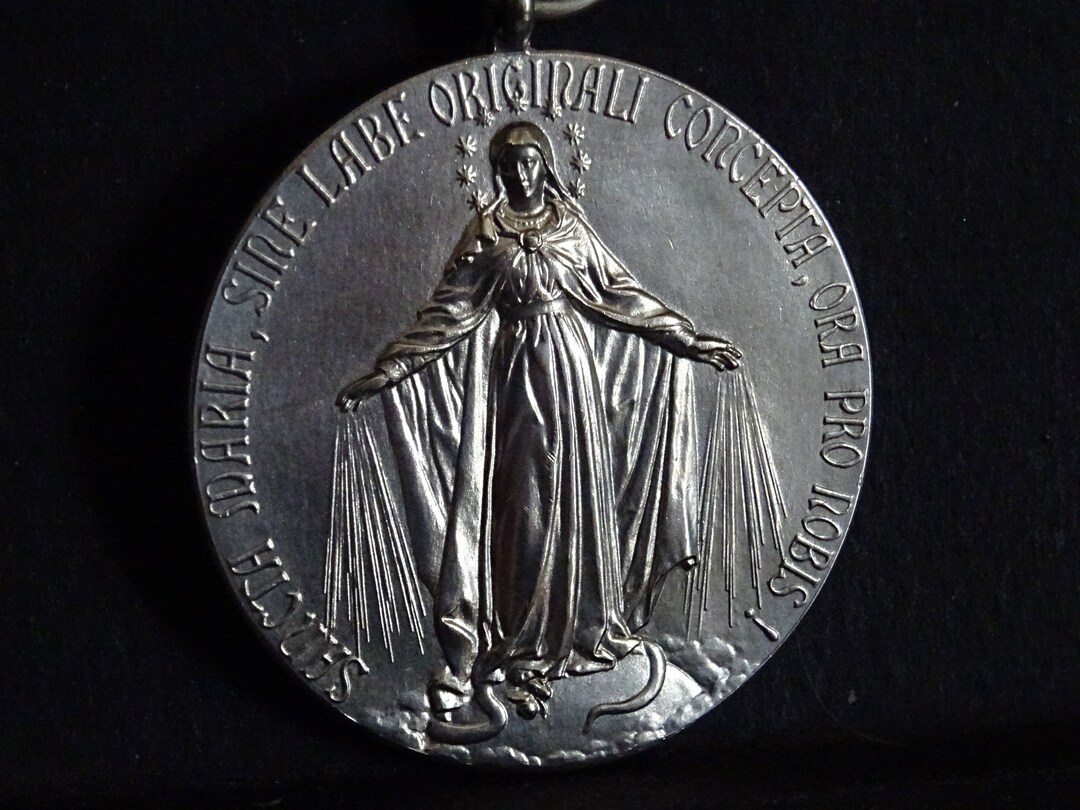 St Maria Pivs X signiert küssen antike Anhänger heiligen Charme ...
