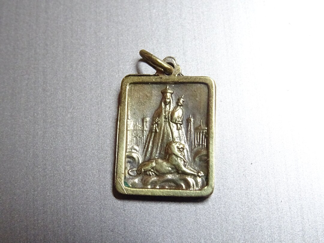 St. Christopher. and Lyon a Marie Lion France Fourviere. Holy - Etsy