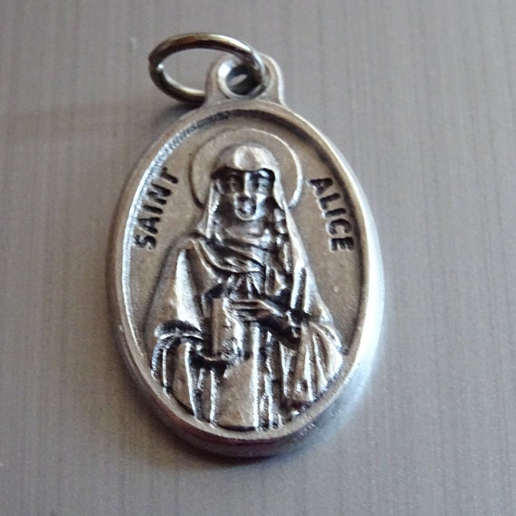 St. Alice Patron Saint of the Blind and Paralyzed. Silver | Etsy