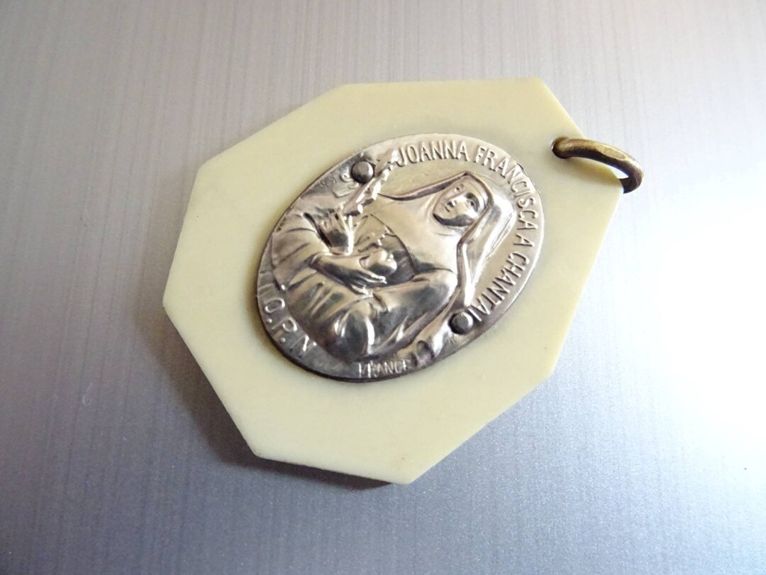 Johanna Francisca De Chantal. Medal Medallion Pendent Holy Charm D 575 ...