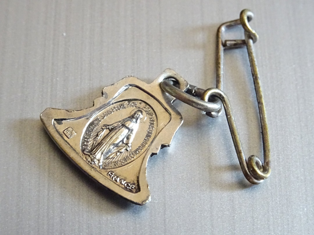 Miraculous Bell, Brooch France Pendant Medallion Medal Holy Charm E100 ...