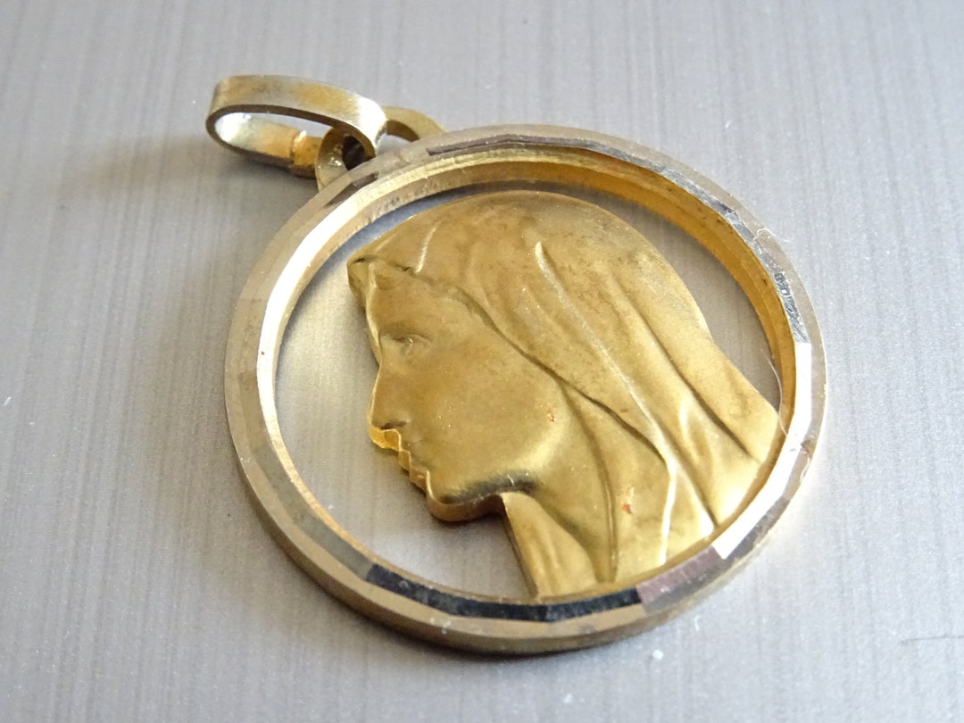 Virgin Mary Cut Out. Catholic Pendant Medallion Holy Charm TT 140 - Etsy