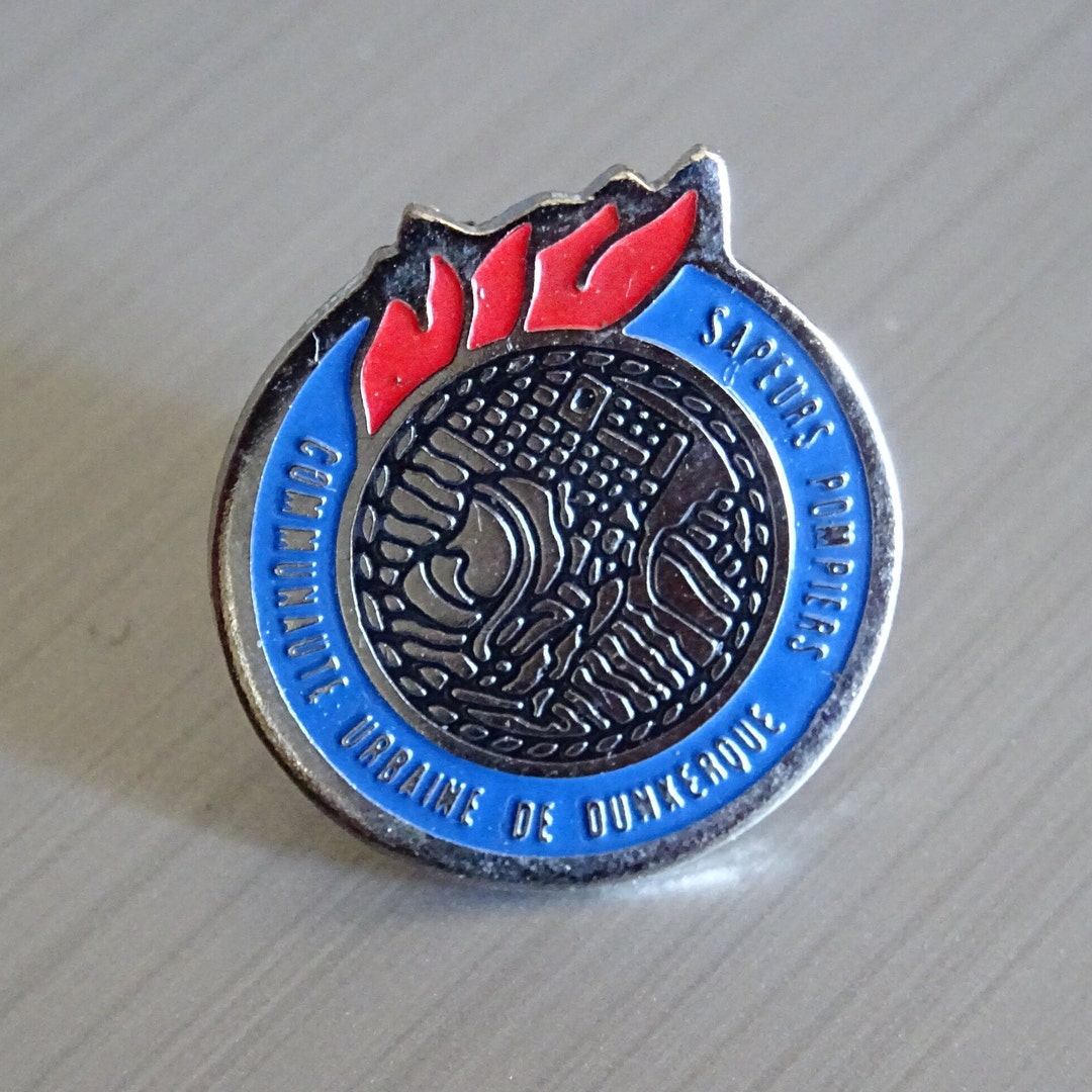 Pin Badge Enamel Firefighters of France Flagsapeurs Pompiers TT 192 - Etsy