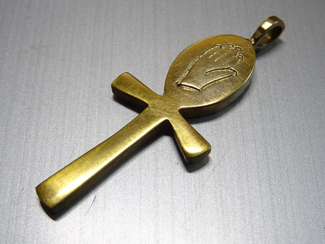 Ankah Cross. With Hand, the Ankh Cross or Cross of Life. Locket for ...