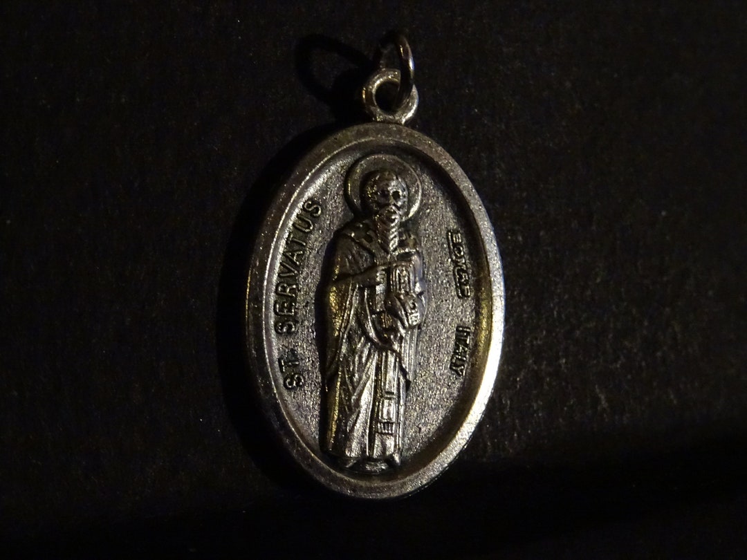 St. Servatus One of the Ice Saints Medal Medallion Pendent Medaille - Etsy