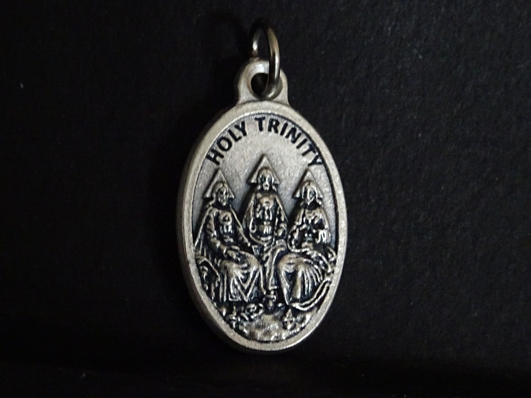 Holy Trinity Ruega Por Nosotros Medal Medallion Pendent Holy Charm P ...