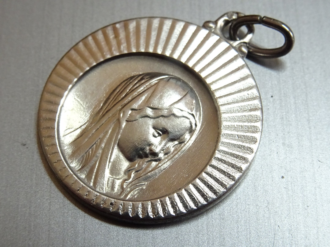 Virgin Mary Sun Rays Pendant, Hallmark, Medallion Holy Charm BB 230 - Etsy
