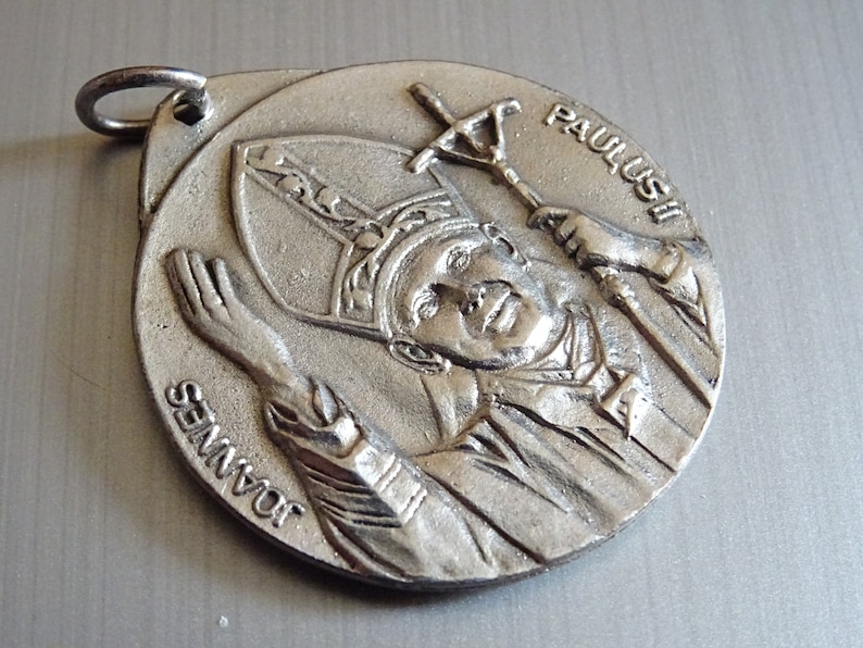 Joannes Paulus II Italy Rome Medal Medallion Pendent Holy - Etsy