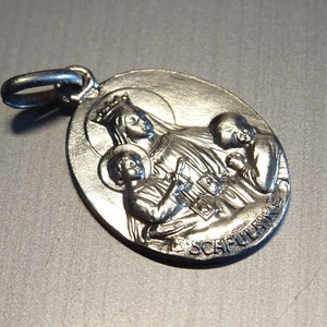 Medalla Escapulario Virgen del Carmen y Sagrado Corazón de Jesús ...