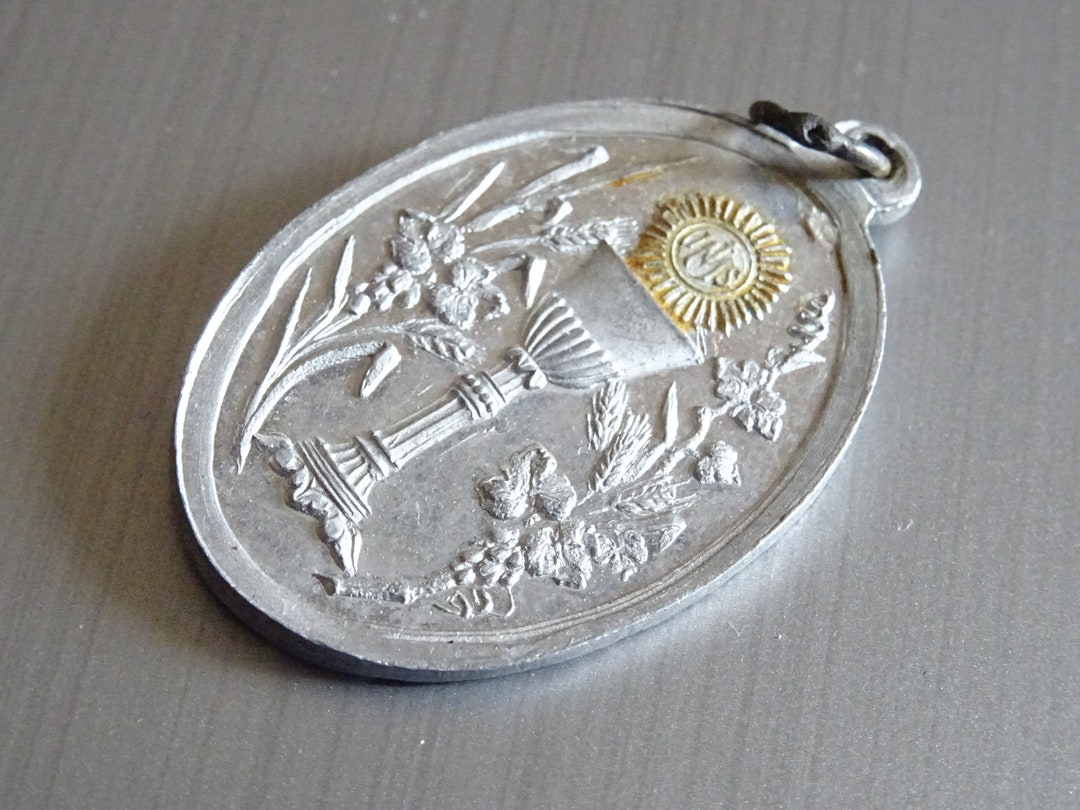 Chalice Eucharist Virgin Mary Large Catholic Pendant - Etsy