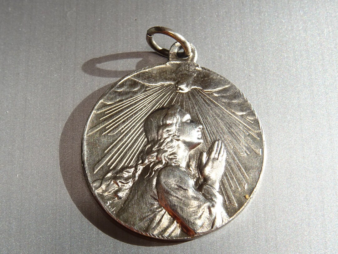 Vintage Religious Medallion: Confirmation Holy Charm Pendant - Etsy