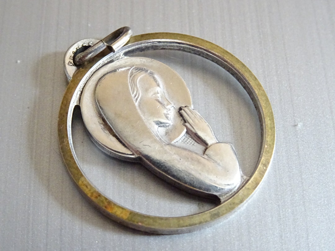 Virgin Mary Cut Out. Medal Pendant Medallion Holy Charm T 352 - Etsy