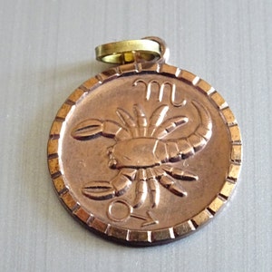Scorpio. Zodiac Sign, Talisman. New Age Pendant Medallion Charm ...