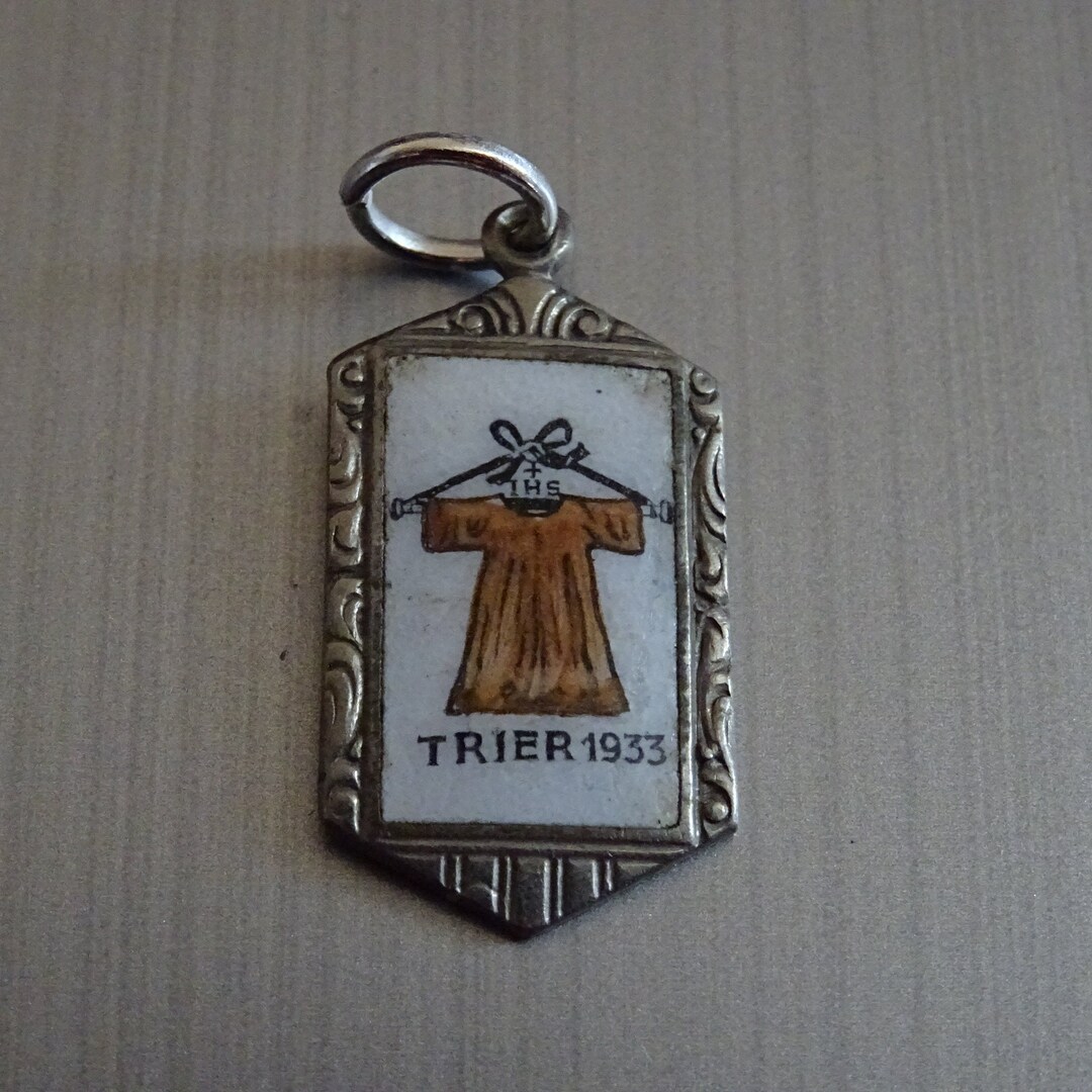 Trier Holy Tunic 1933. Vintage Small. Enamel Holy Charm Medal Pendant ...