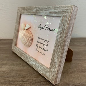 Angel Prayer Art, Sea Shell Angel, Sea Shell Art, Angel Gift - Etsy