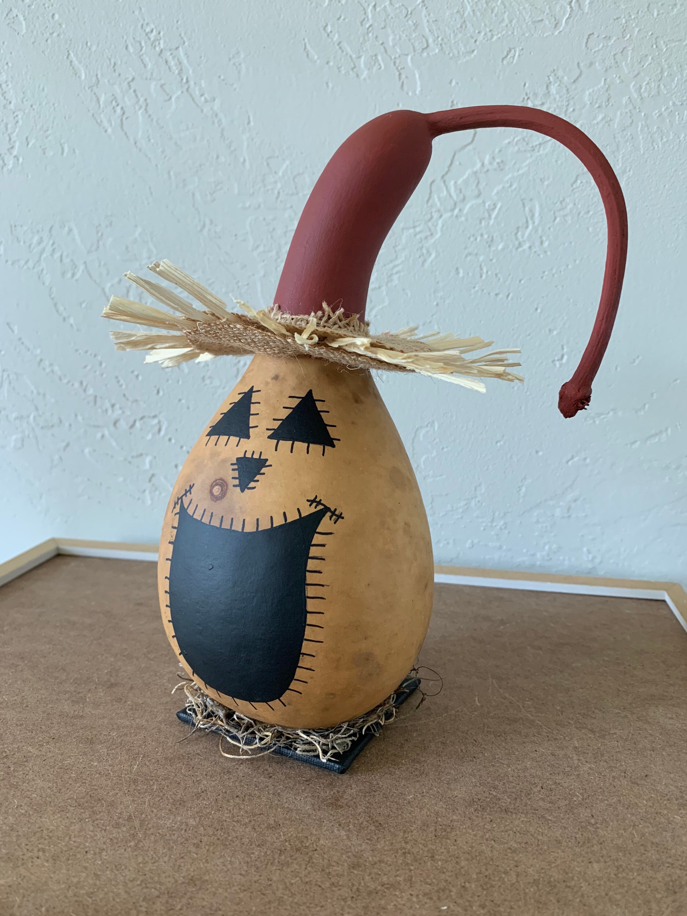 Scarecrow Gourd, Scarecrow Decor, Fall Scarecrow - Etsy
