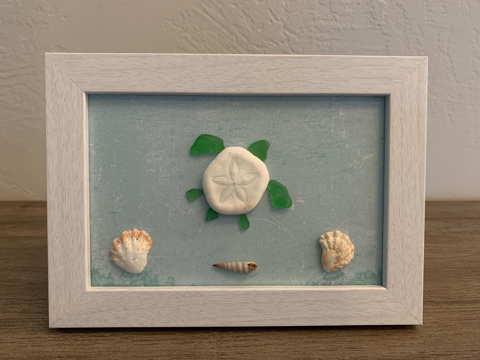 Sea Glass Turtle, Sea Turtle Art, Sea Biscuit Art, Sea Shell Art - Etsy