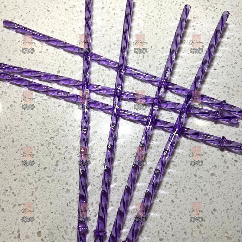 Lavender Straws - Etsy