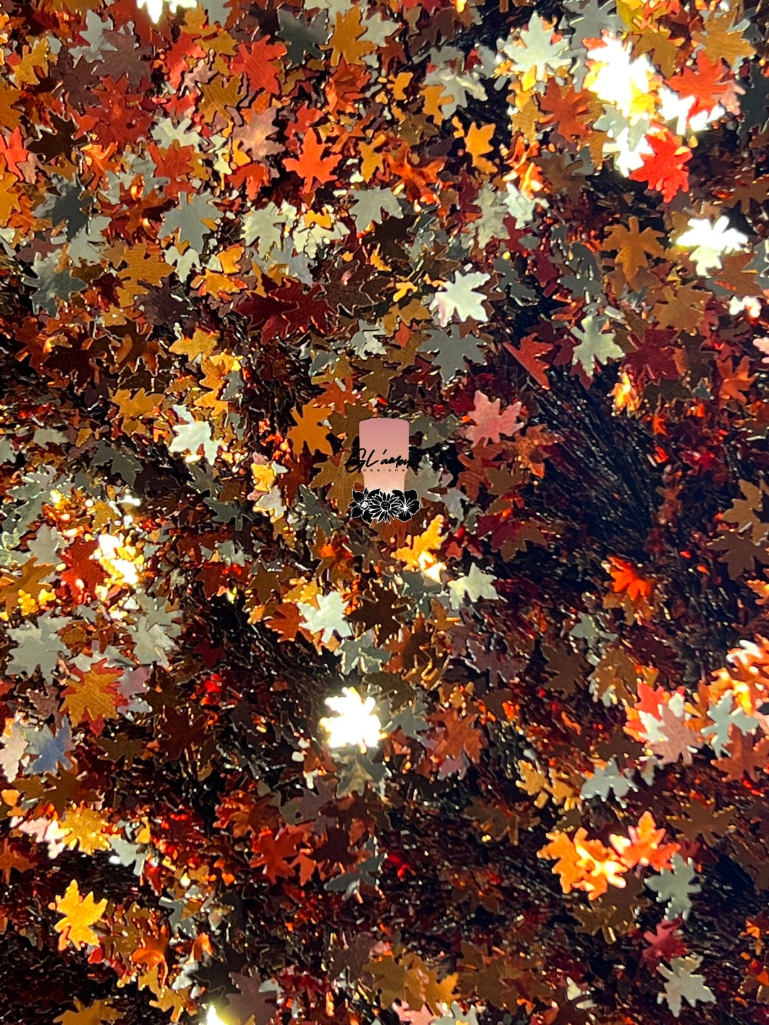 Fall Leaves Shape Chunky Glitter - Etsy