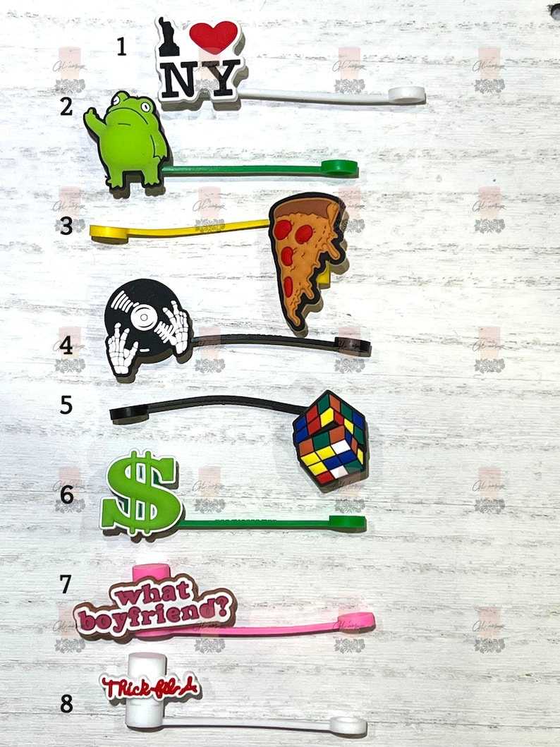 Mixed Straw Toppers/ Reusable Straw Covers - Etsy