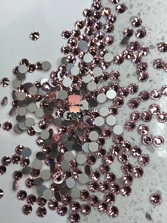 Light Rose Crystal Glass Flat Back Rhinestones 1440pcs per - Etsy