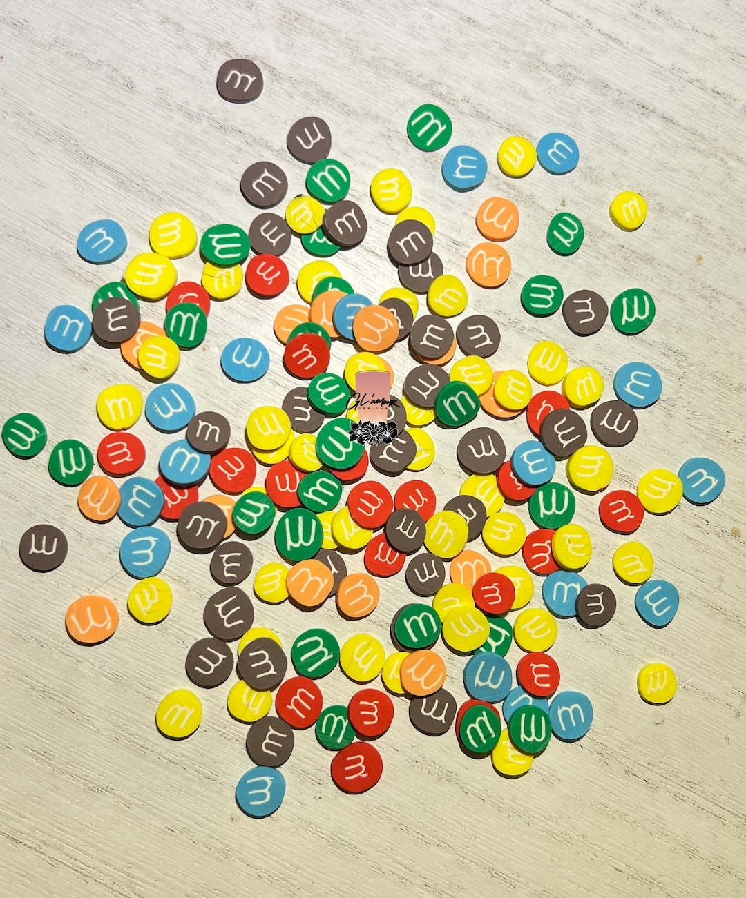 M and Ms Polymer Slices - 10mm Large - Etsy