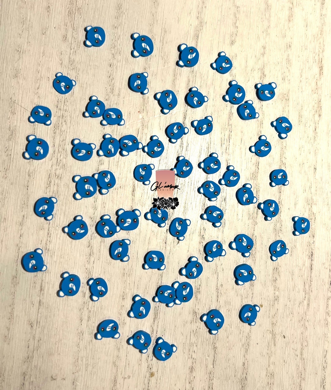 Blue Elephant Polymer Slices - 10mm Large - Etsy