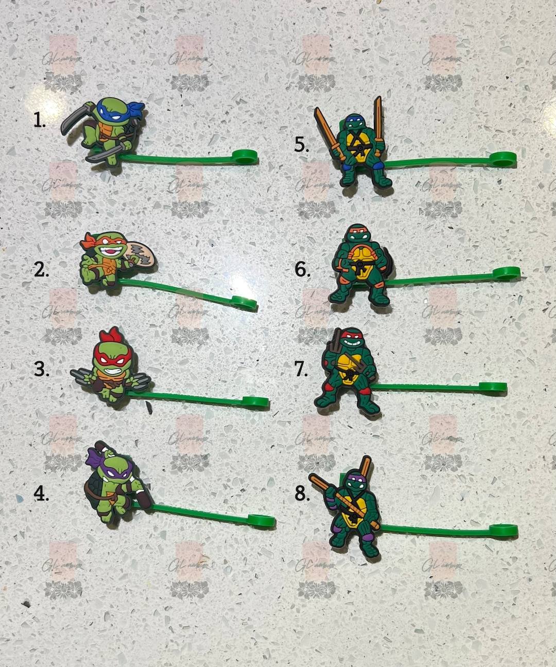 Turtles Straw Toppers / Reusable Straw Covers - Etsy