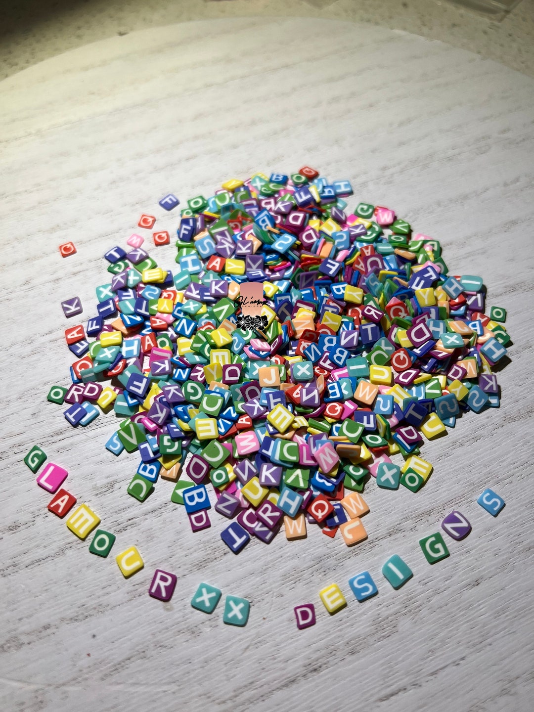 5mm Alphabet Blocks Polymer Slices -small - Etsy