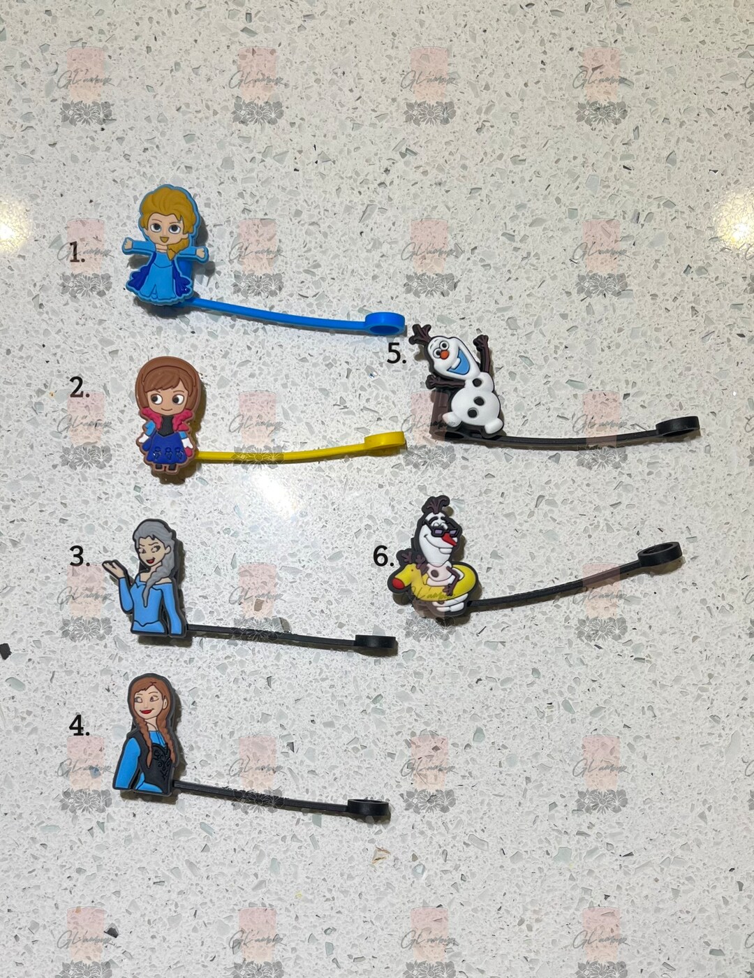 Frozen Straw Toppers / Reusable Straw Covers - Etsy
