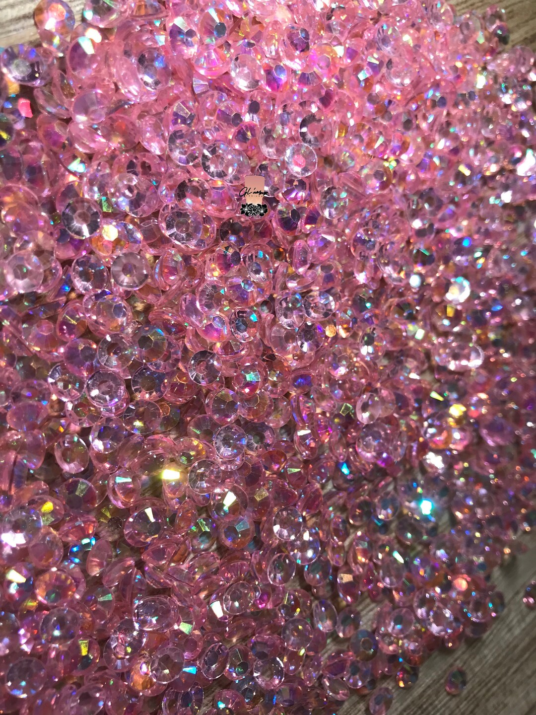 AB Transparent Pink Flat Back Resin Rhinestones - 1000 Pcs - Etsy