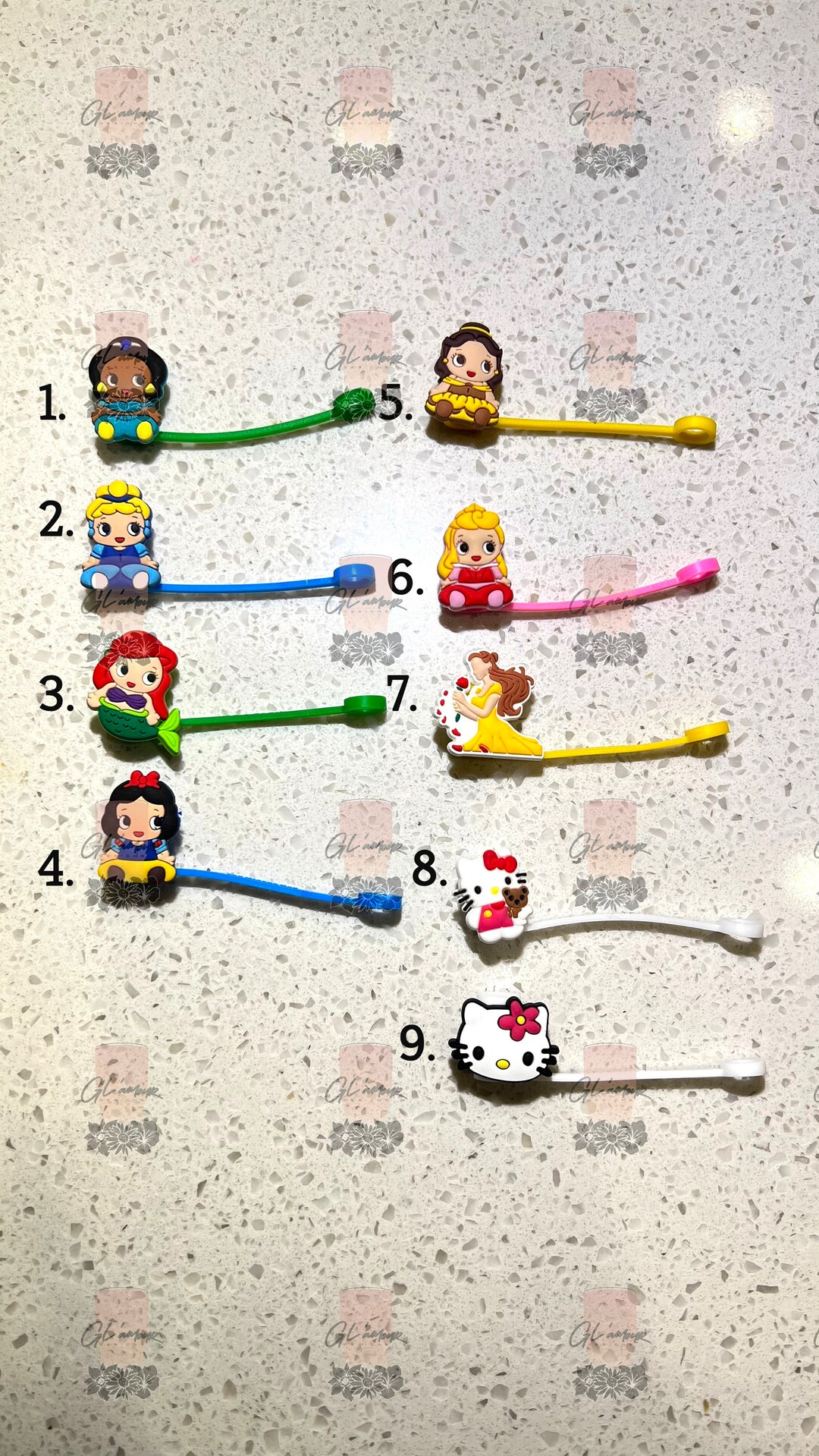 Princess Straw Toppers/ Reusable Straw Covers - Etsy