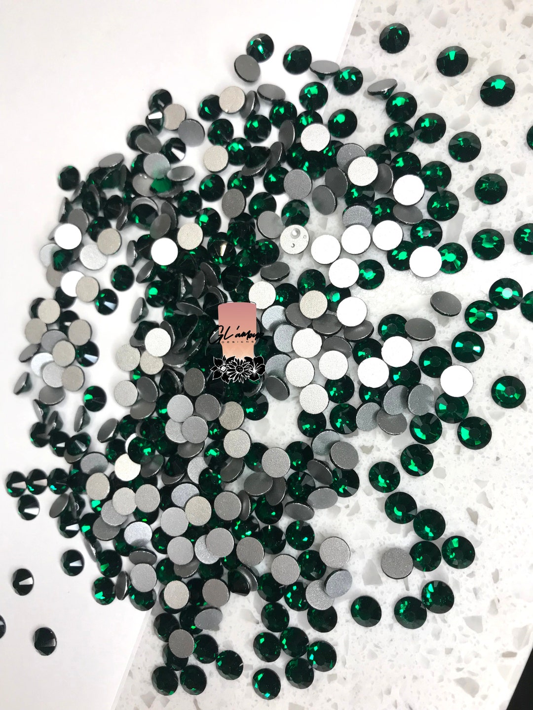 Emerald Crystal Glass Flat Back Rhinestones - 1440pcs per Bag - Etsy