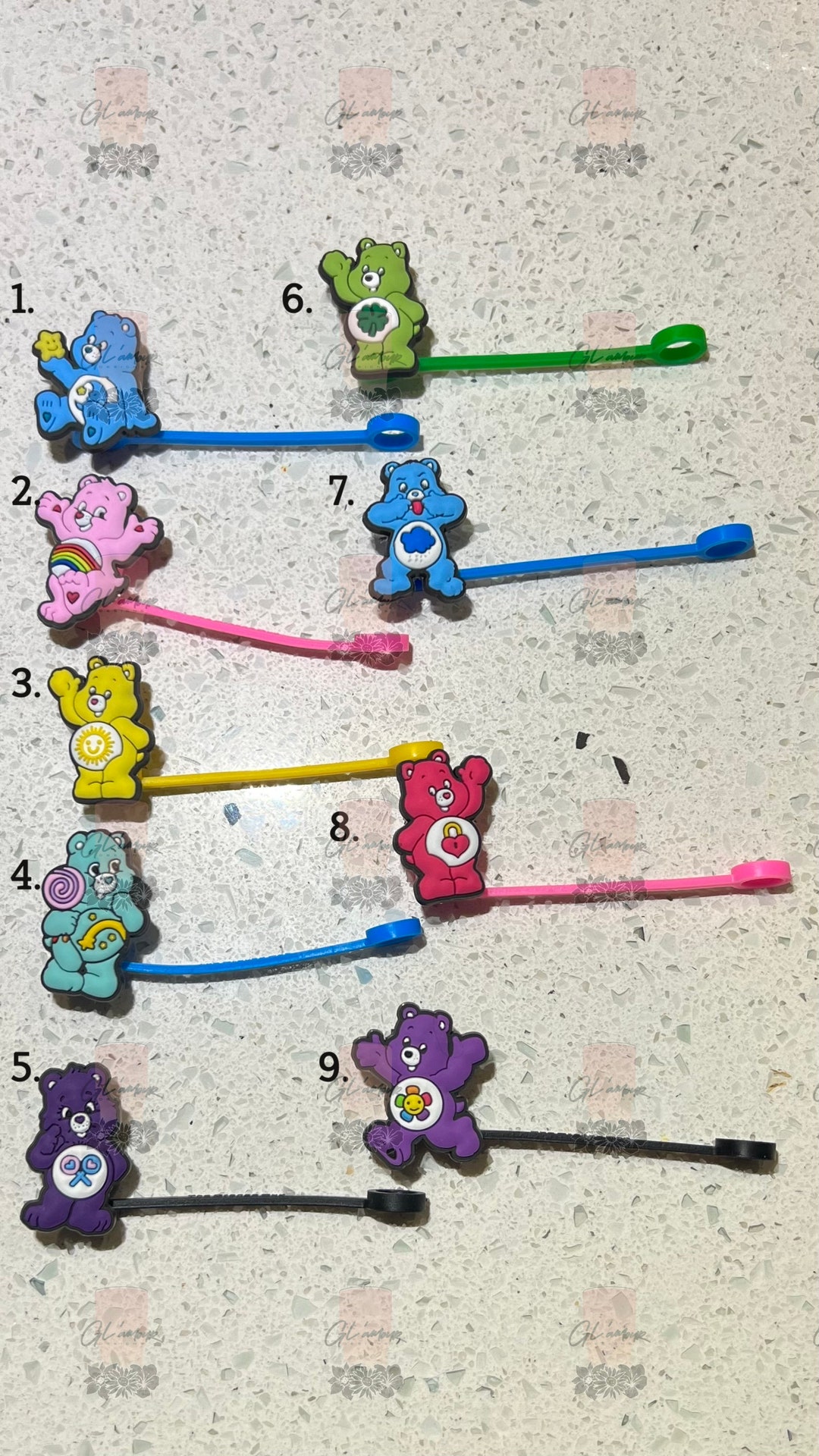 Colorful Bears Straw Toppers / Reusable Straw Covers - Etsy