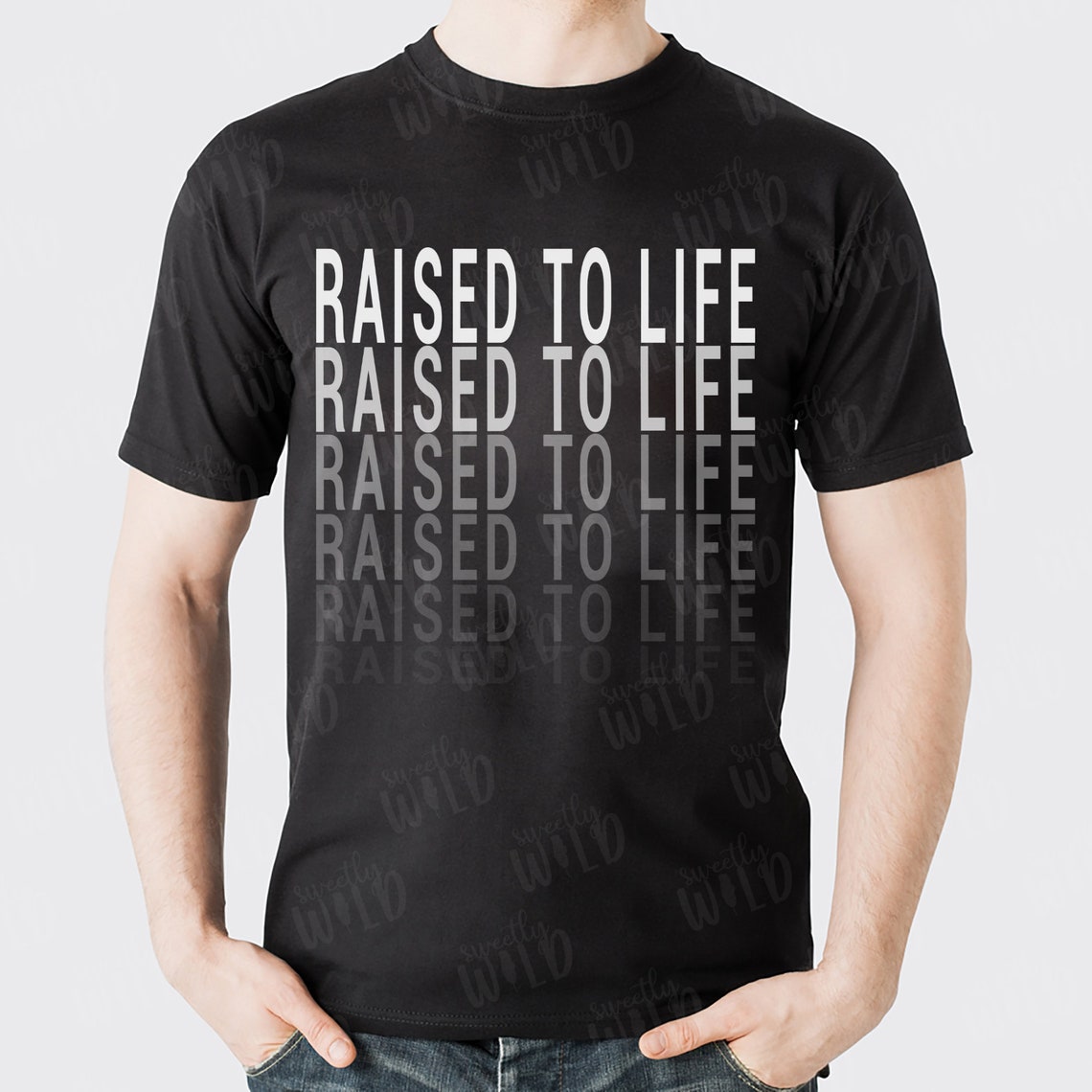 PNG Raised to Life Png File Instant Download Sublimation - Etsy