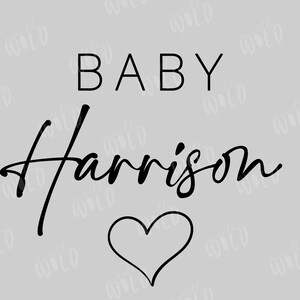 Custom Baby Name PNG Download, Png Baby Onesie Design, Custom Order ...