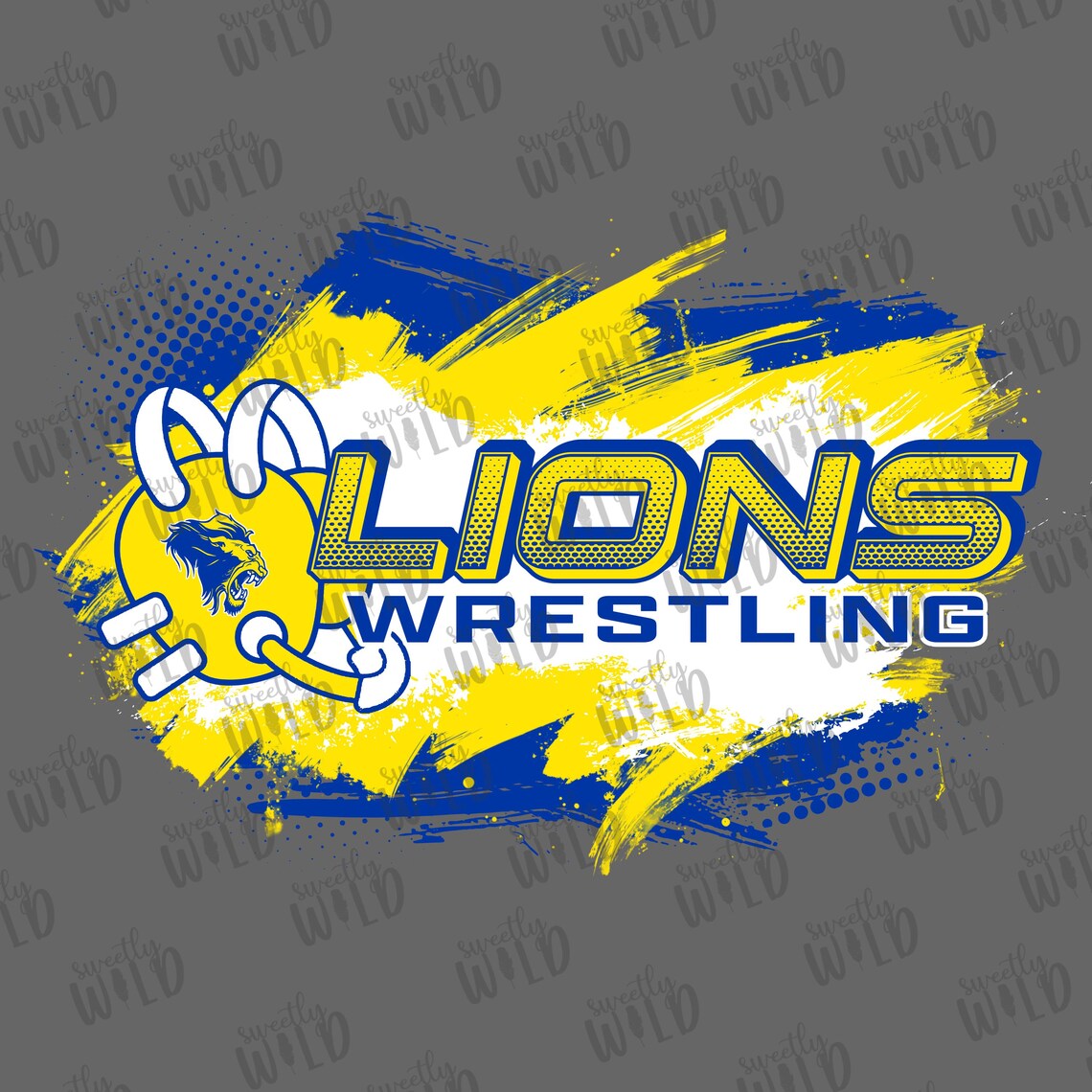 PNG - CUSTOM Wrestling Team Mascot Spirit Shirt Design - Wrestling ...