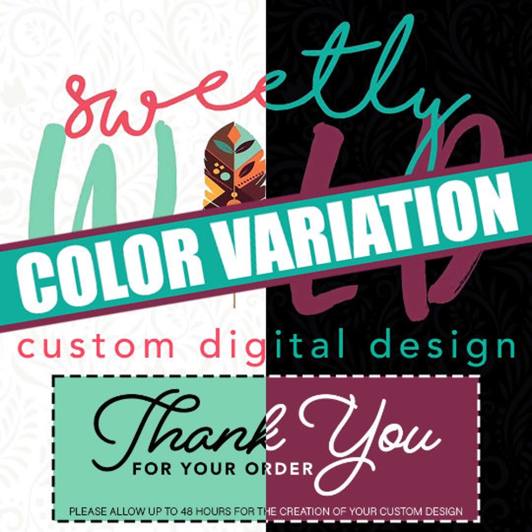 CUSTOM Design - Color Variation - Etsy