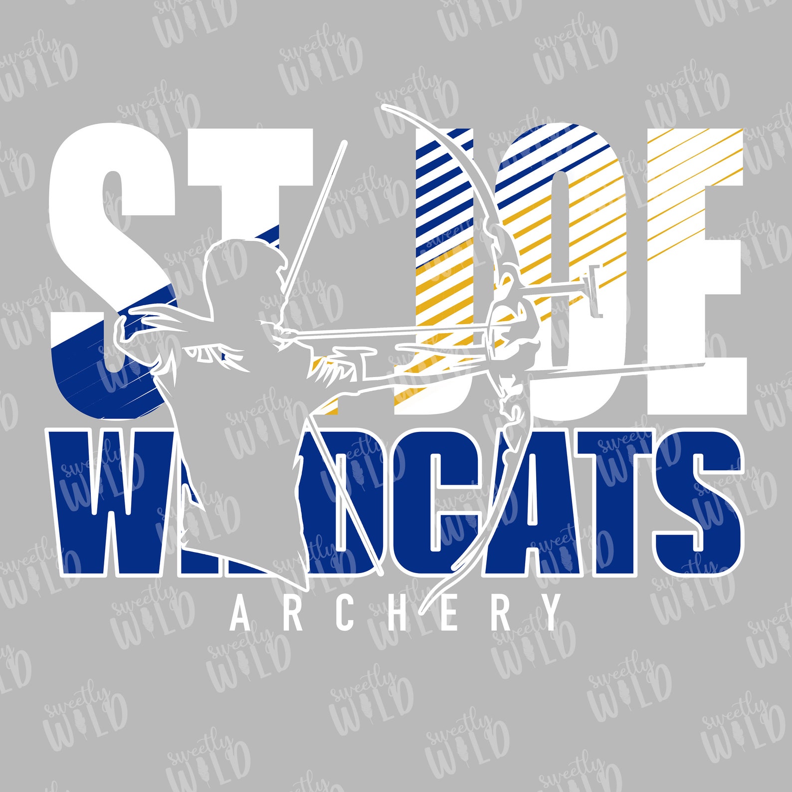 PNG - CUSTOM Archery Team Mascot Spirit Shirt Design - Archery Season ...