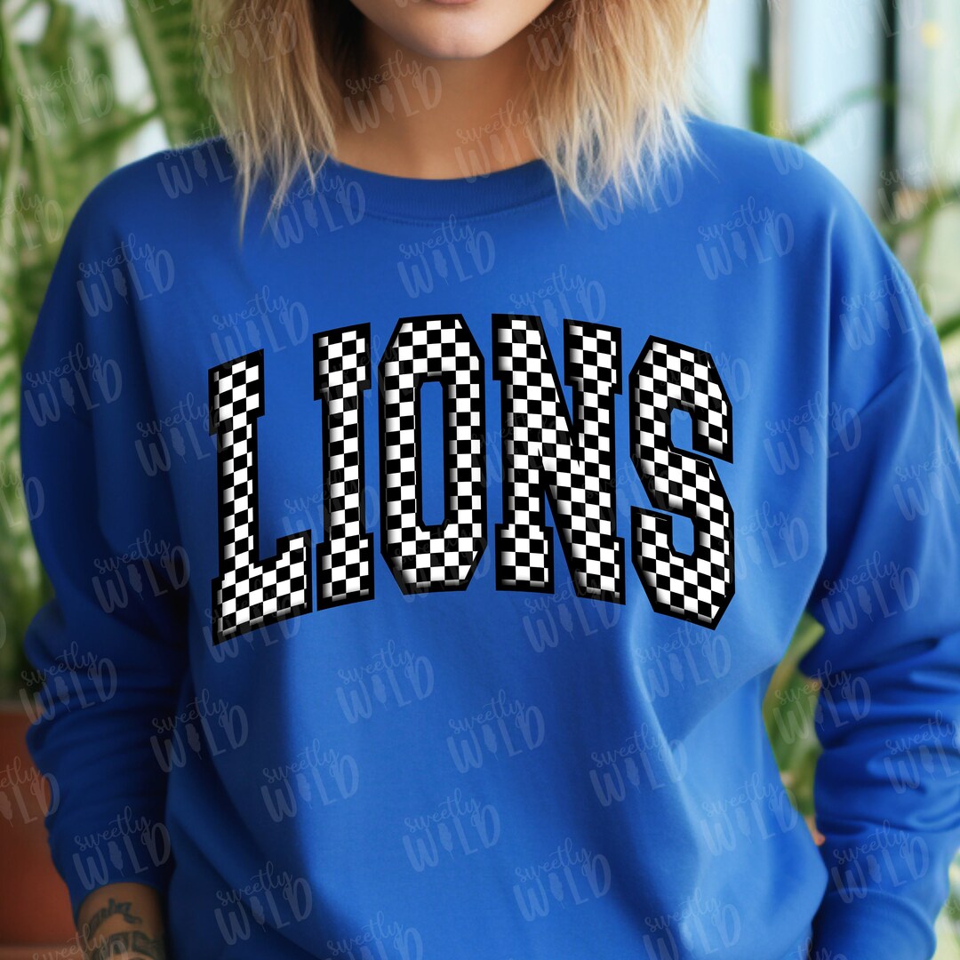 PNG - Custom B&W Checkered Letter Mascot Shirt - Custom School Mascot ...