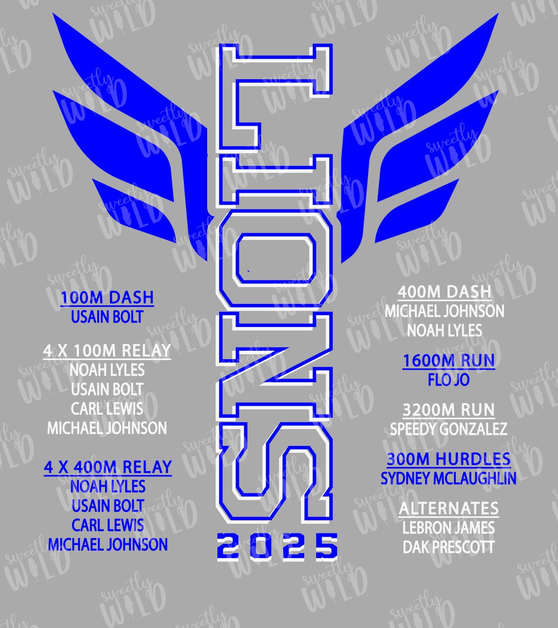 PNG - CUSTOM Track & Field - Cross Country Personalized Team Roster ...