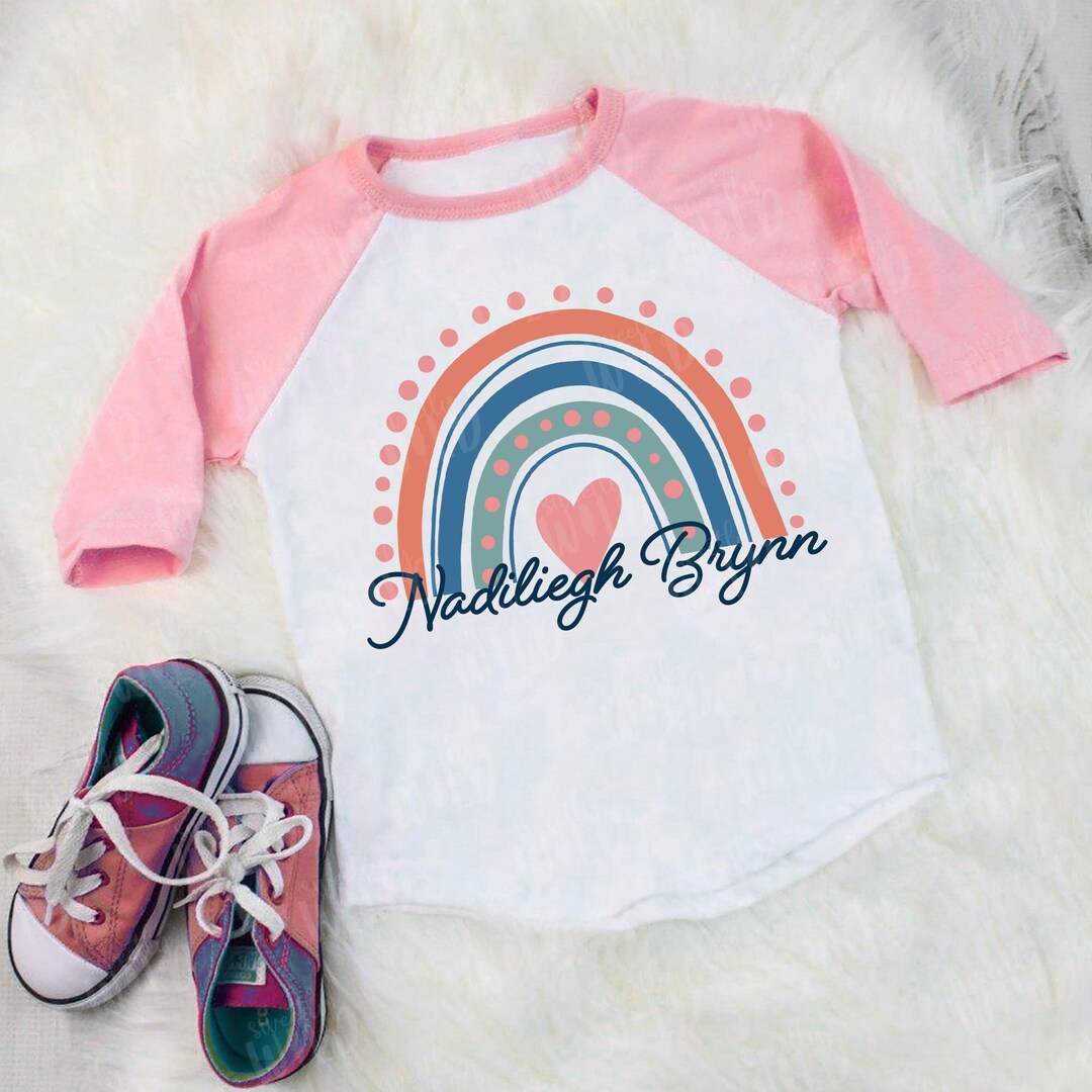 Custom Rainbow Name Png - Sublimation Design - Girl Gift - Custom ...
