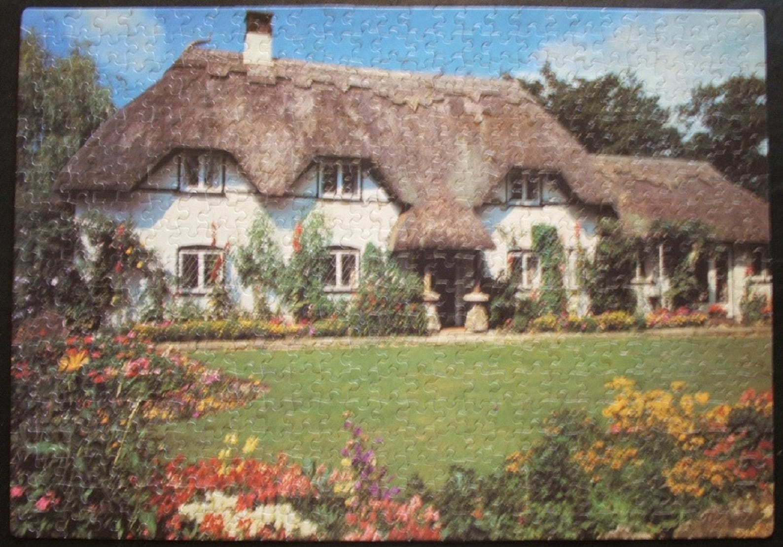 Vintage © 1989 MB Croxley 500 Pc. Puzzle #4611-24 ''thatched Eaves ...
