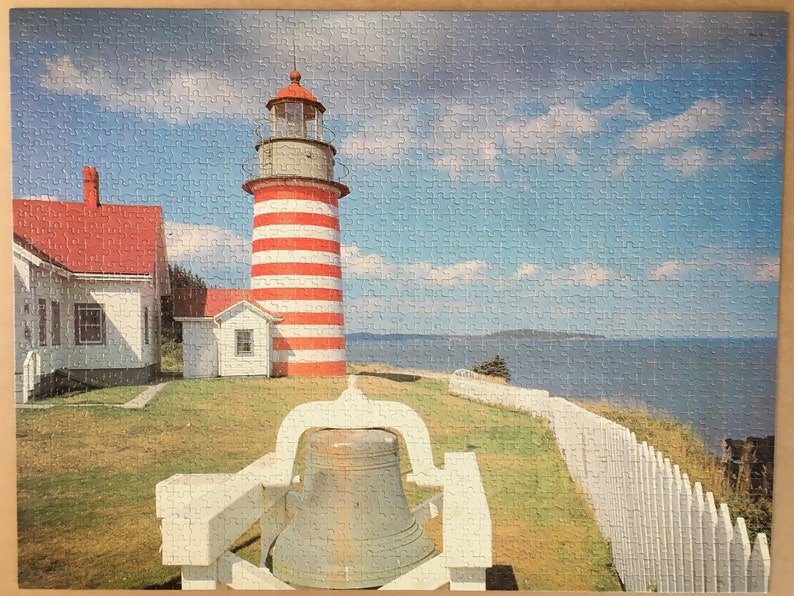 Vintage © 1978 Milton Bradley MB York 1500 Pc. Puzzle #4335-12 "west ...