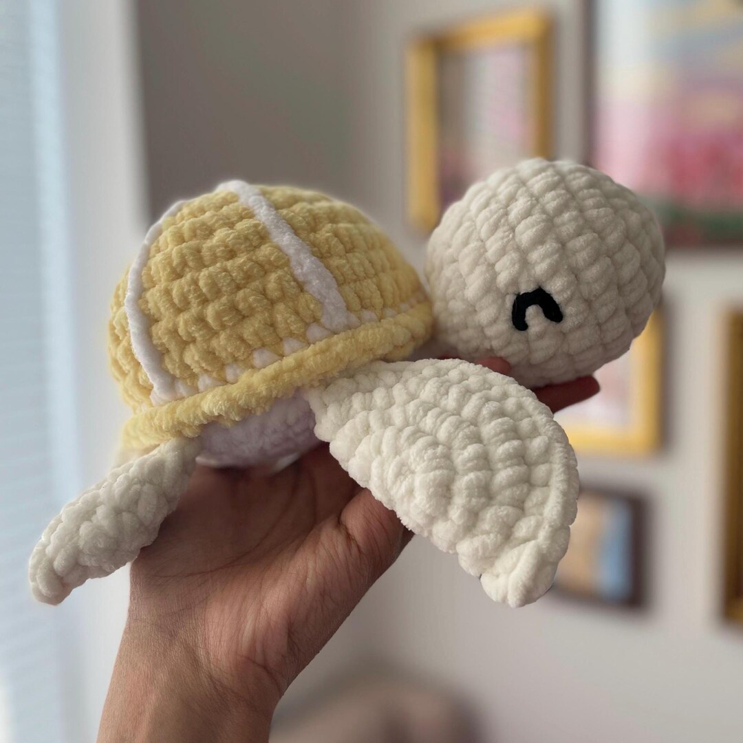 Crochet Lemon Turtle Plush Crochet Turtle Plushie Crochet Turtle - Etsy