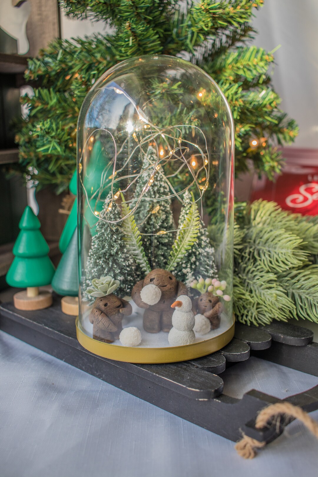 Snowman Winter Dome - Etsy