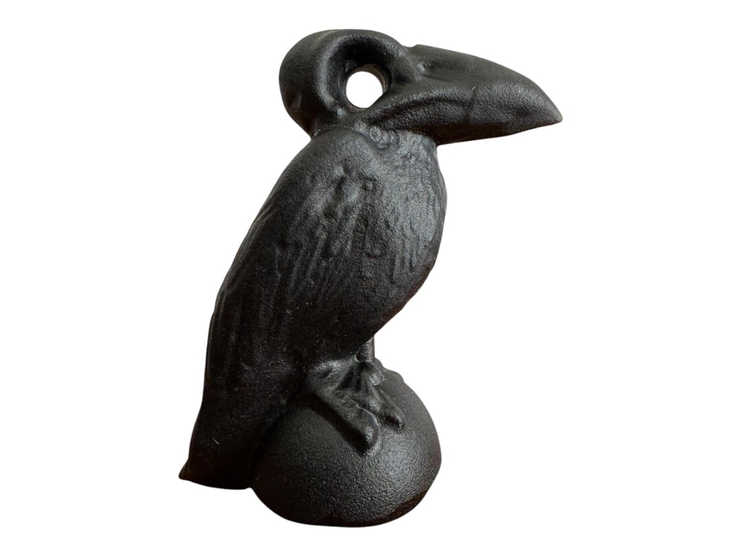 Black Obsidian Raven Carving - Etsy
